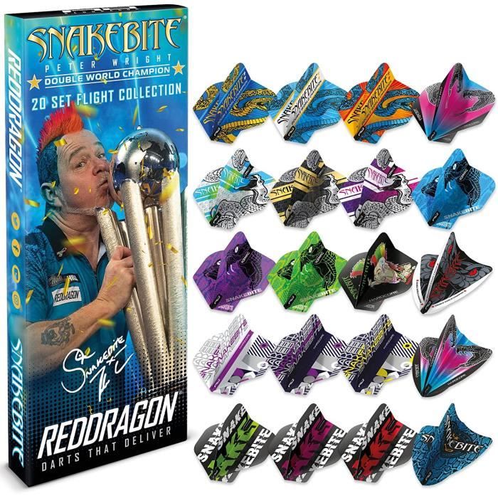 Peter Wright Snakebite DWC Flight Collection - 20 Ensembles de Vols de ...