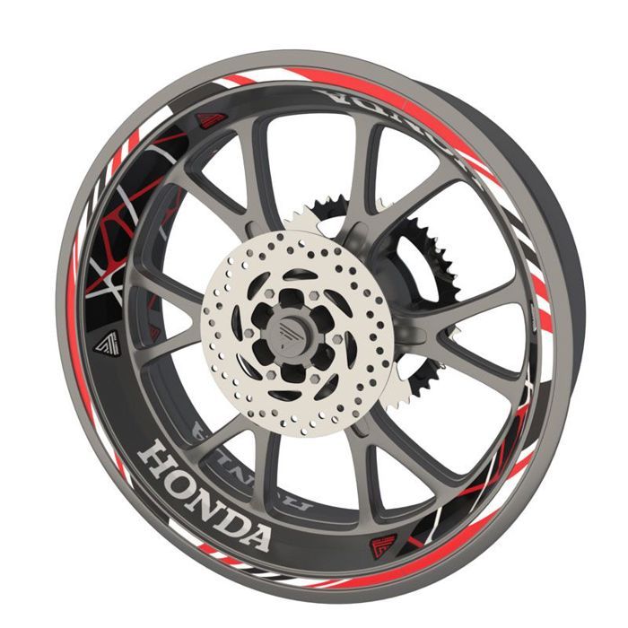 Pack déco universelle jantes moto Honda #E84C3D - Cdiscount Auto