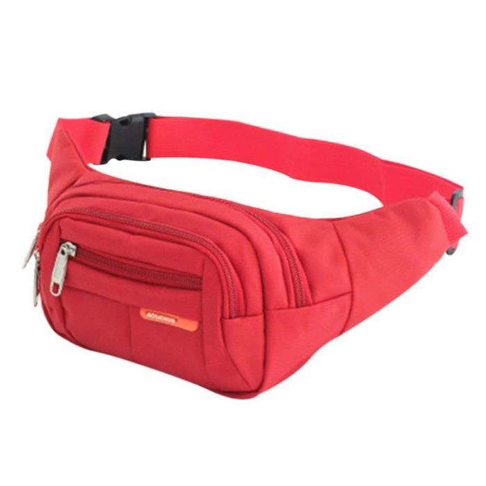 La couleur rouge Sac banane de voyage pour homme et femme, sacoche de ...