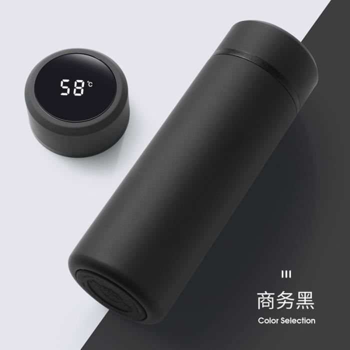 Bouteille isotherme,Bouteille isotherme intelligente en acier inoxydable,avec écran numérique ...