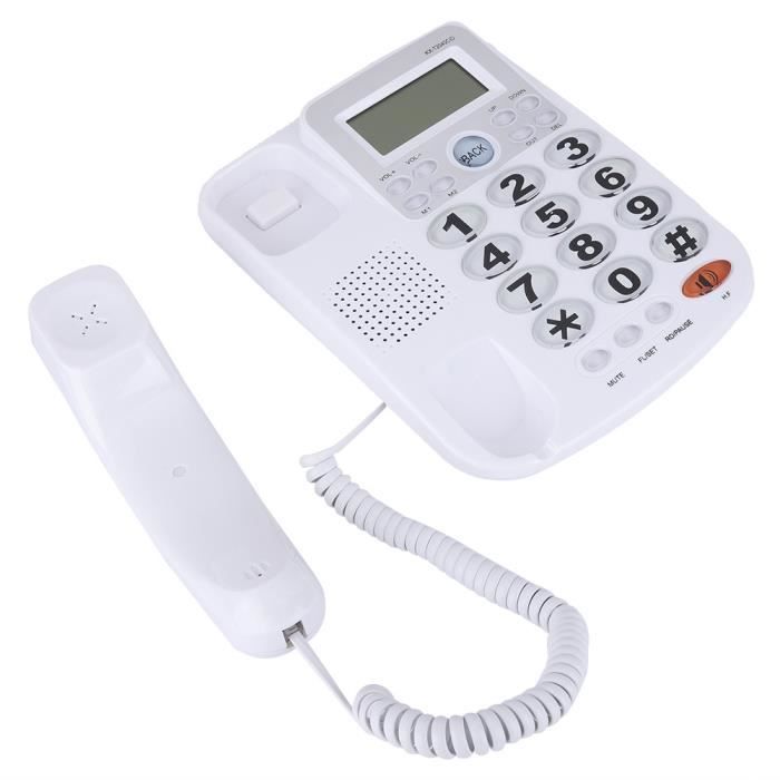 Téléphone filaire à double port avec affichage de l'identifiant de l ...