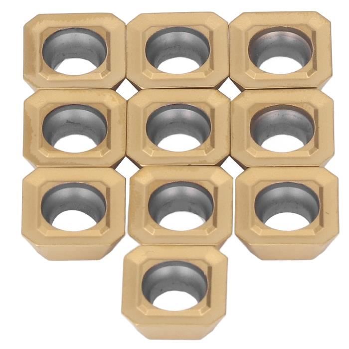 Fdit Insert de tournage CNC 10 pièces carbure fraisage insert enduit résistant à l'usure CNC ...