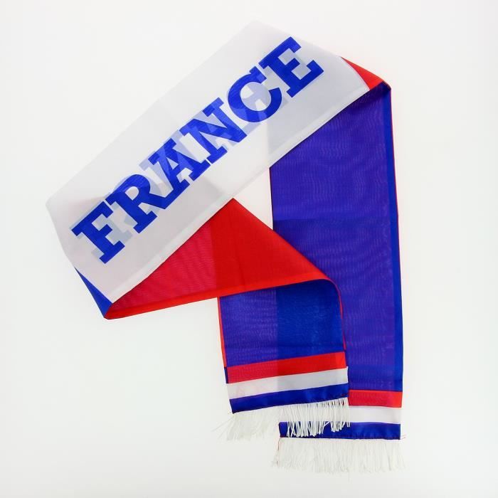 Echarpe Drapeau France pour supporters - Dimensions 15x145cm environ ...
