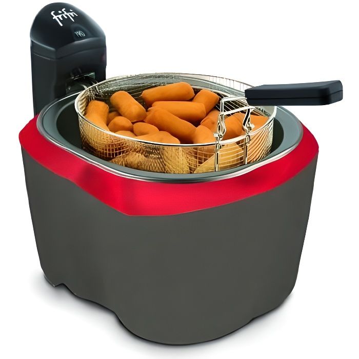 Friteuse FRIFRI - Rouge - 3200W - 3L - 1kg de frites - Cdiscount ...