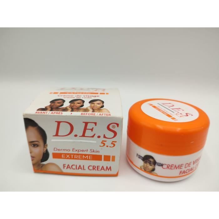 Crème Visage - D E S - 50 ml - Hypoallergénique - Efficace contre ...