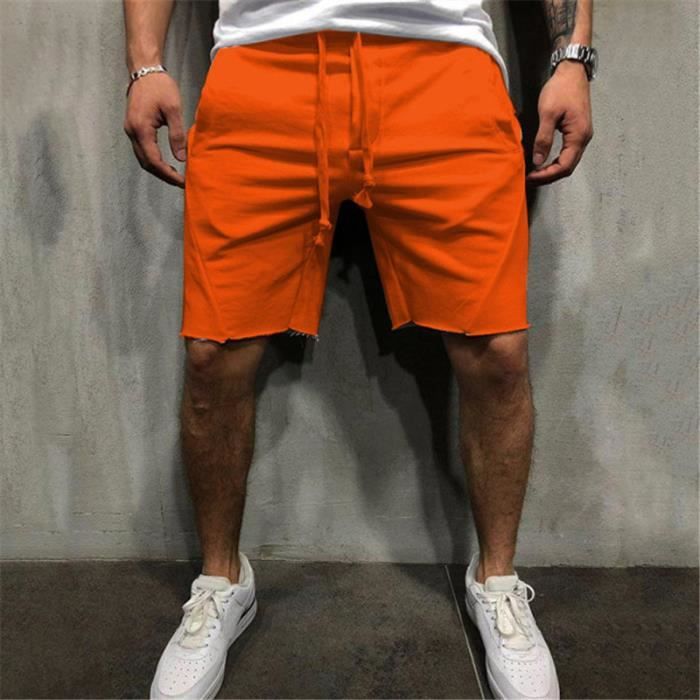 Short,Short style sauvage pour hommes, couleur unie, court, jogging ...