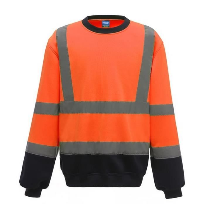 Yoko - Sweat HI-VIS - Homme Orange / bleu marine - Cdiscount Prêt-à-Porter