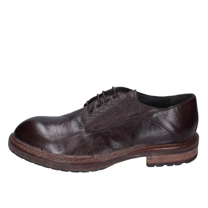 MOMA Élégantes Derby à lacets Homme Marron Cuir BD565 Marron ...