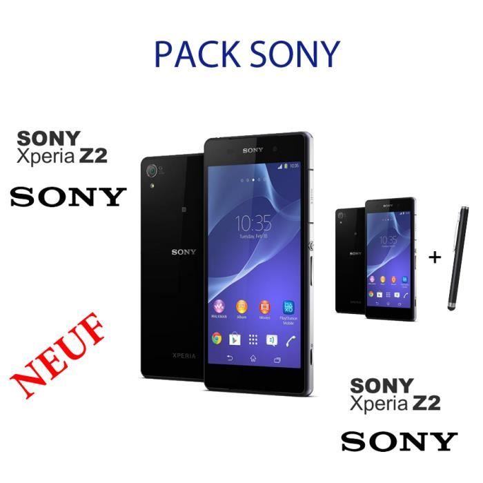 SONY Z2 NOIR 4G D6503 + STYLET - Cdiscount Téléphonie