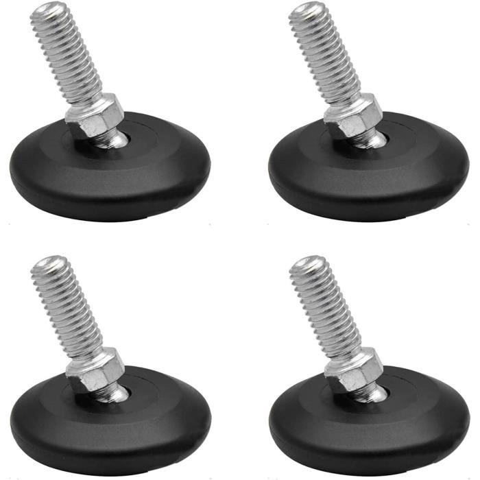 WAGNER QuickClick Pieds réglables Ø 37 mm - Lot de 4 - avec rotule et ...