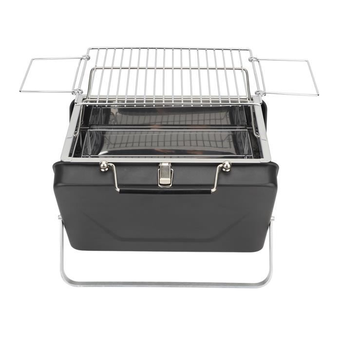 DUO Garden Grill BBQ BBQ Grill Portable Charcoal Barbecue Grill Barbecue Pliable, Grill en acier ...