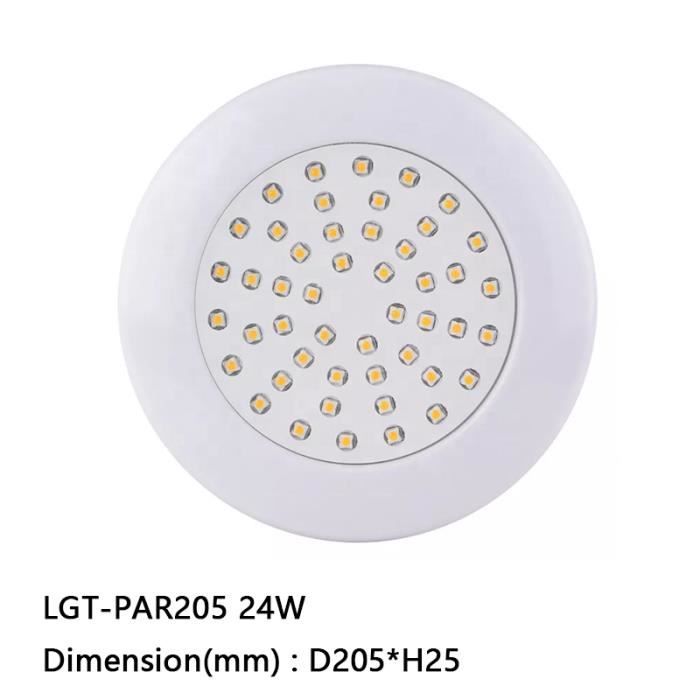 Par205 24w White Light Lampe de piscine LED étanche IP68 12V DC entièrement remplie de résine ...
