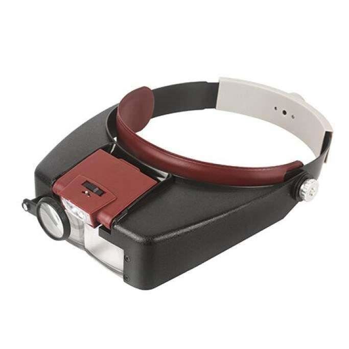 OPI08983-LOUPE OPTIQUE,Microscope à Loupe lumière LED 10X Style casque ...