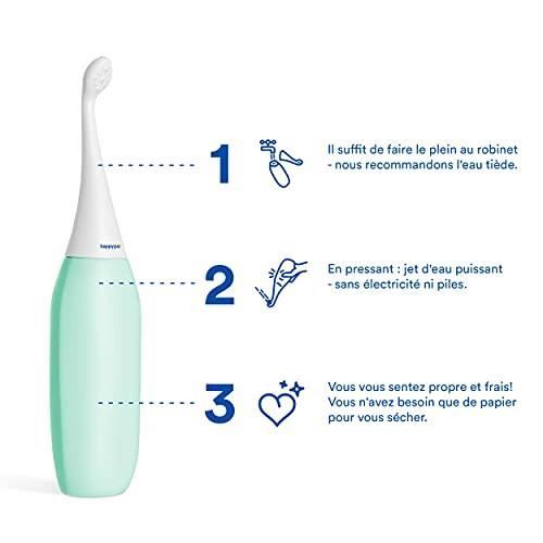 HappyPo Kit Lave Fesse Original + Douche Easy-Bidet 2.0 I Éco-papier I ...
