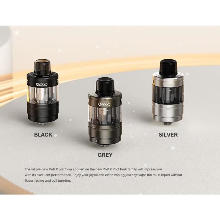 VOO**POO PnP X Pod Tank DTL MTL avec une capacité de 5 ml Atomiseur Fit ...