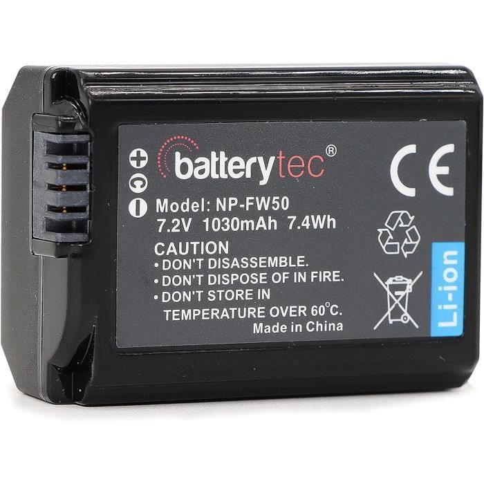 Remplaçable Caméra Batterie Pour Sony Np-Fw50 Alpha 7 A7R Ii A3000 ...