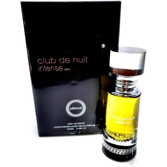 Parfum Club De Nuit Intense Man 20ML, Parfum Homme, Huile Parfumé ...