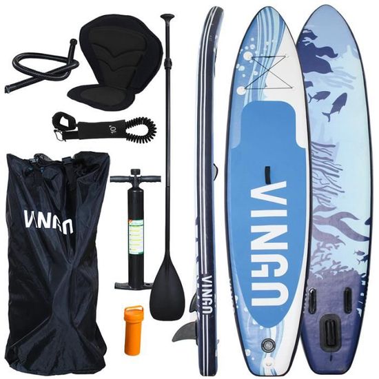 BMOT SUP Board Gonflable Stand up Paddle Portable Ensemble de Planche ...