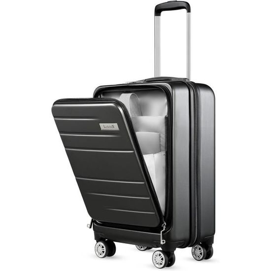 Valise à main PC valise à roulettes rigide avec 4 roulettes doubles ...