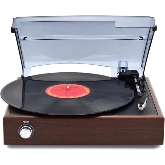 VSDEXR Tourne-Disque en Vinyle Bluetooth Platine Vinyle à 3 Vitesses ...