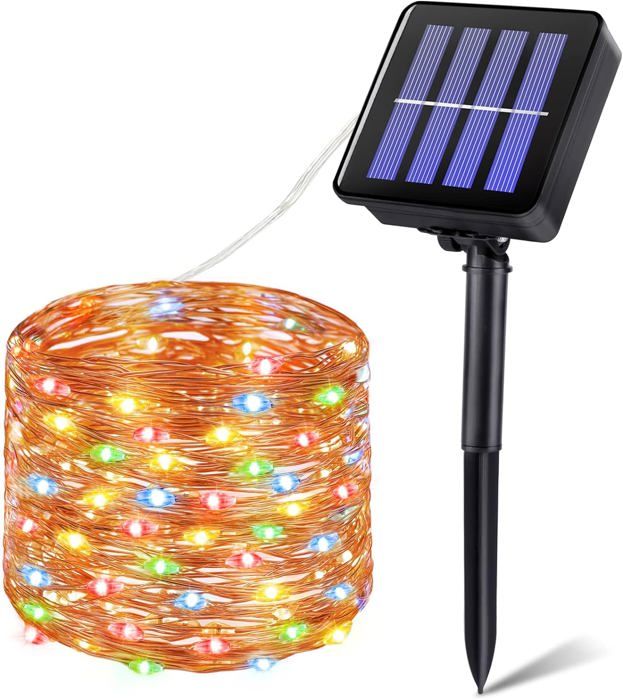 Guirlande Solaire Exterieur 12m 120 LED Guirlande Lumineuse Exterieur ...