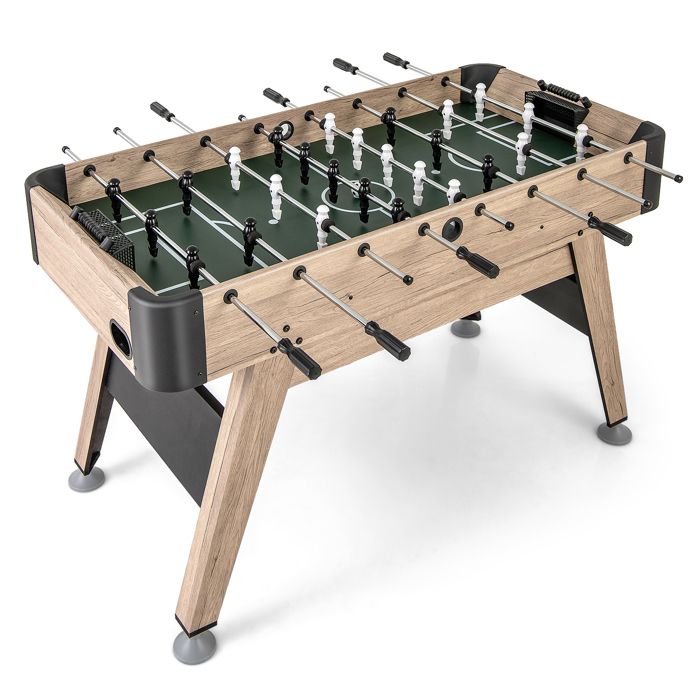 GOPLUS Table de Baby-foot de 137 cm en Bois, Table de Jeux avec 2 ...