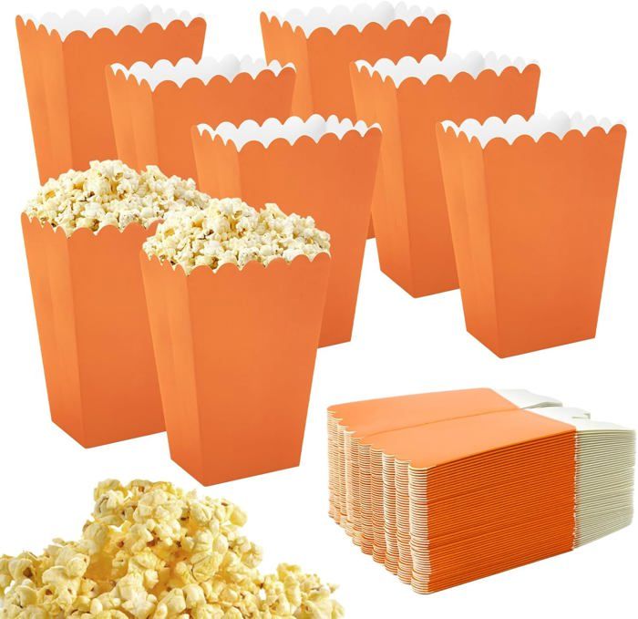 50 Pièces Boîtes à Pop-Corn, Boites à Popcorn et Bonbons, Cartoonbons ...