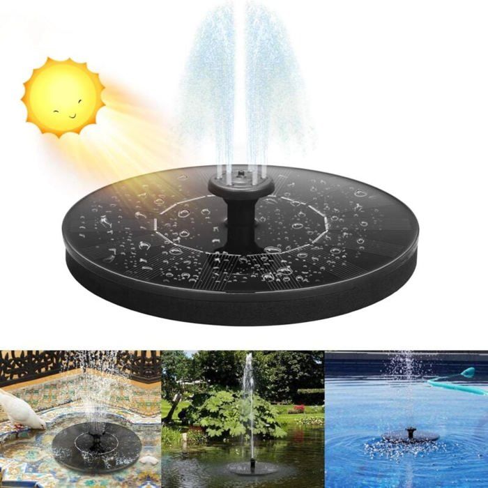 Fontaine Solaire Extrieur 14 W Fontaine Solaire Pompe avec 4 Tiges de ...