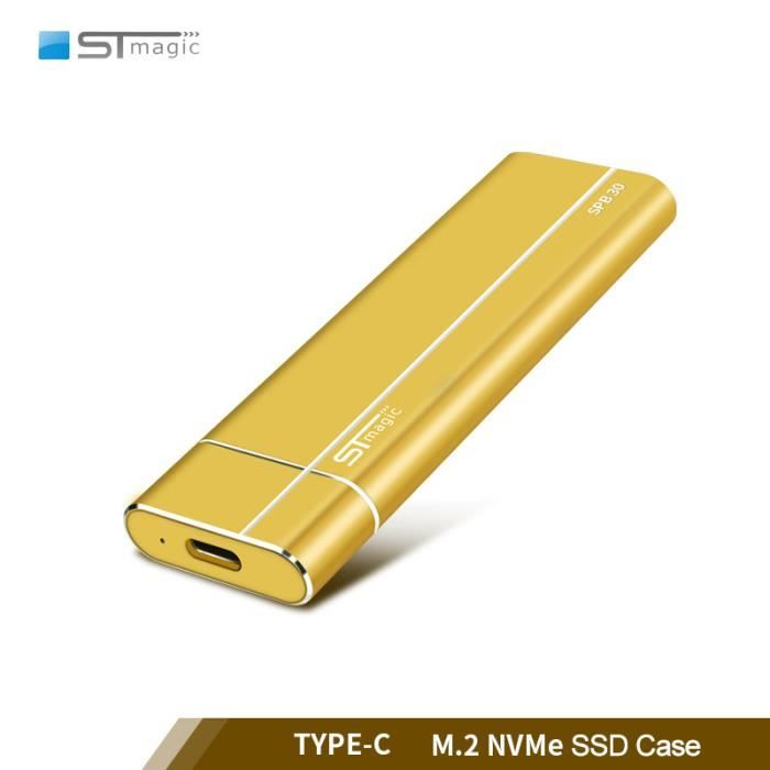 Cas SSD - boîtier pour disque dur M.2 Gen2 NVMe, 10Gbps, pour SSD ...