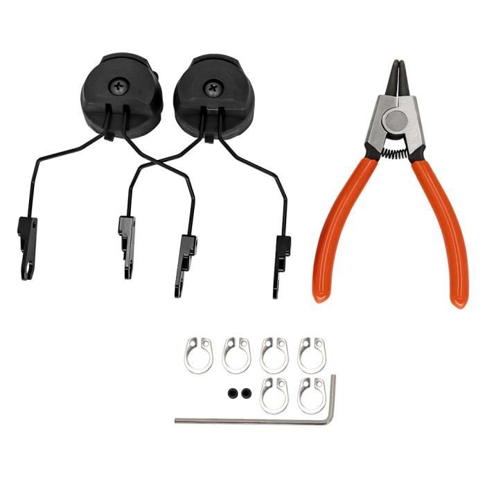 Rail ARC BK 2 - TCIHEADSET Adaptateur de rail de coque pour MSA SORDIN ...