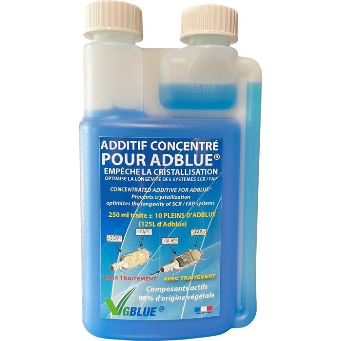 Additif Adblue concentré anti-cristallisant VG BLUE 250ml - Cdiscount Auto