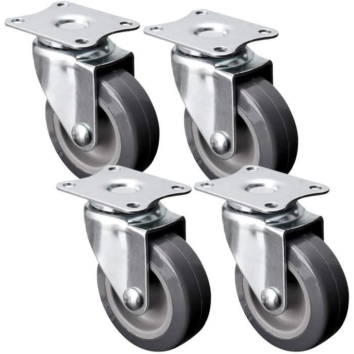 Roue de Chariot, Roulette de canapé, 2 avec Freins, 2 sans Freins, Anti ...