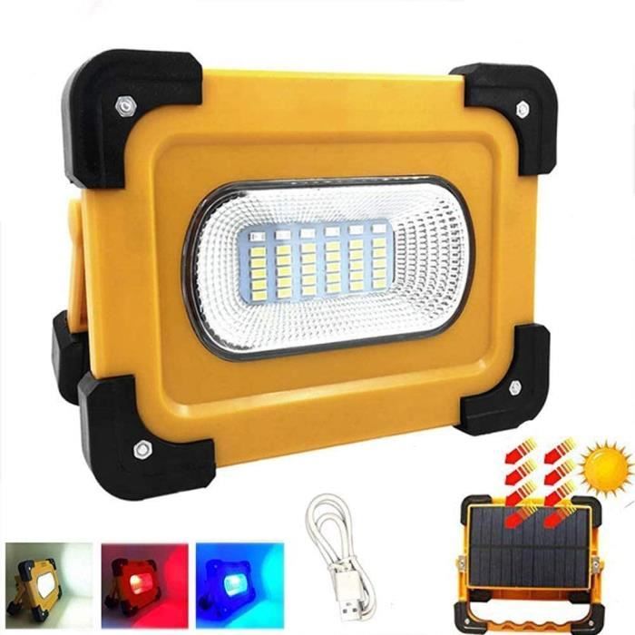 Lampe De Travail Portable À Led 60W, Projecteur Étanche Rechargeable ...