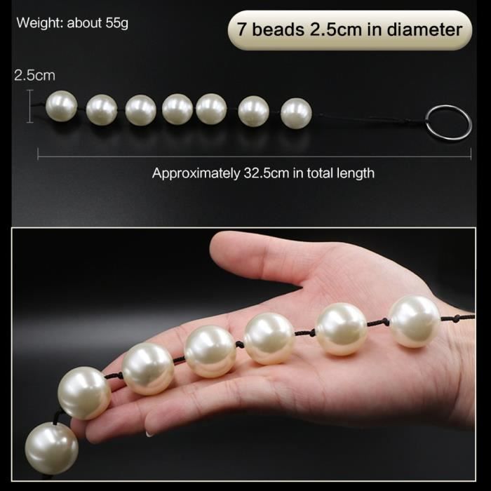 7 perles - Plug Anal en perles Super grandes, longues, boules vaginales, jouets sexuels pour ...