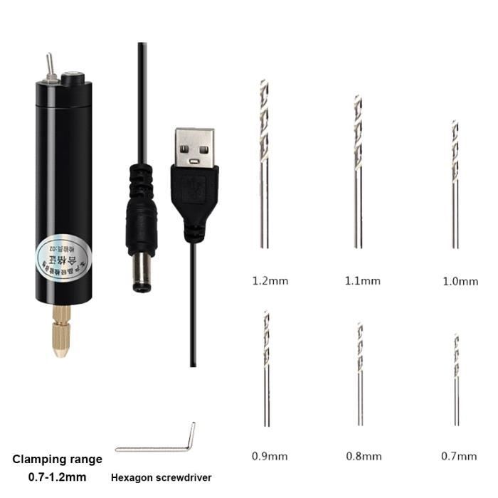 Drill Set-Black - Mini perceuse électrique Portable, perceuse de ...
