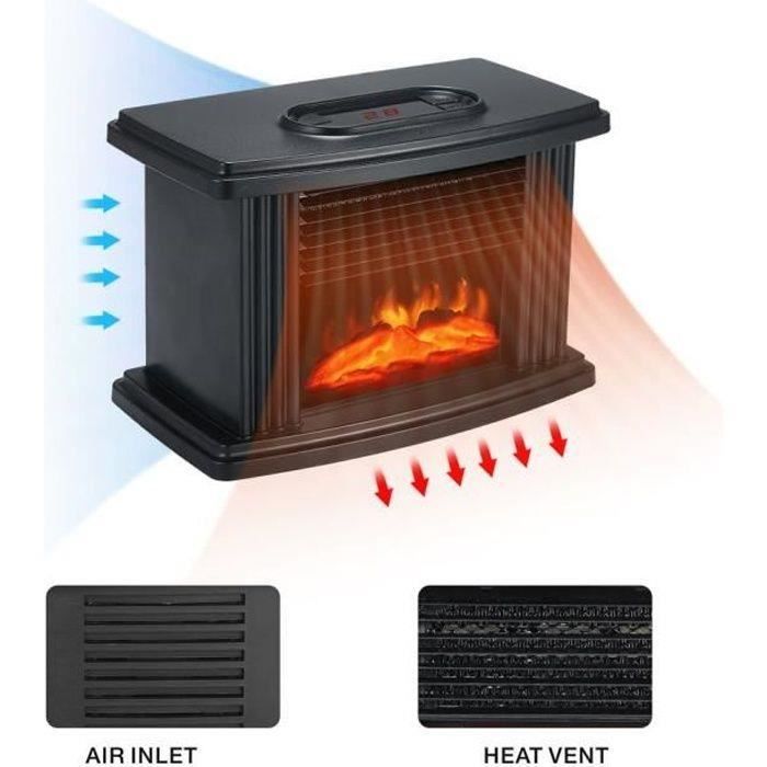 VHFPY Hier de chemine lectrique 1000W avec chemine tlcommande dcoration ...
