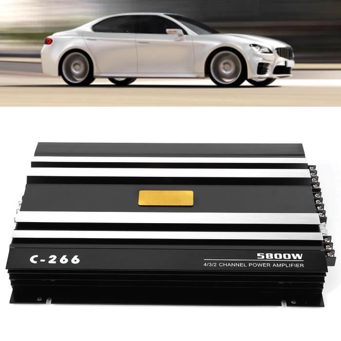 Amplificateur audio stéréo de voiture - GAROSA - Hannel - 4 Canaux - 5800W Max - Universel ...