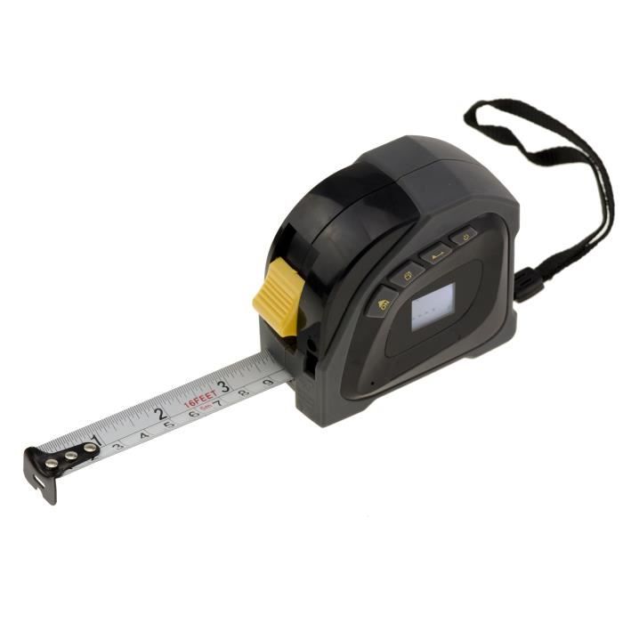Mètre à ruban large longueur 5M avec télémètre laser incorporé d'une ...