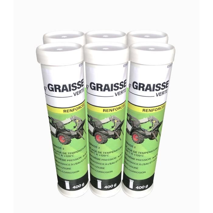 Méduze - Lot 6 cartouches de graisse verte 400g - Cdiscount Auto