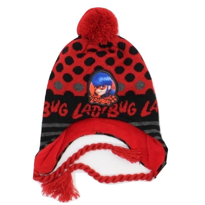 Chapka Ladybug - Bonnet Fille Miraculous - Rouge - Automne / Hiver ...