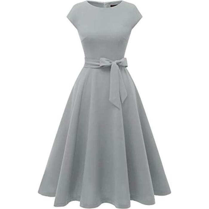 Robe ZW171 Des années 50 Vintage demoiselle d'honneur Cap-Sleeve col ...