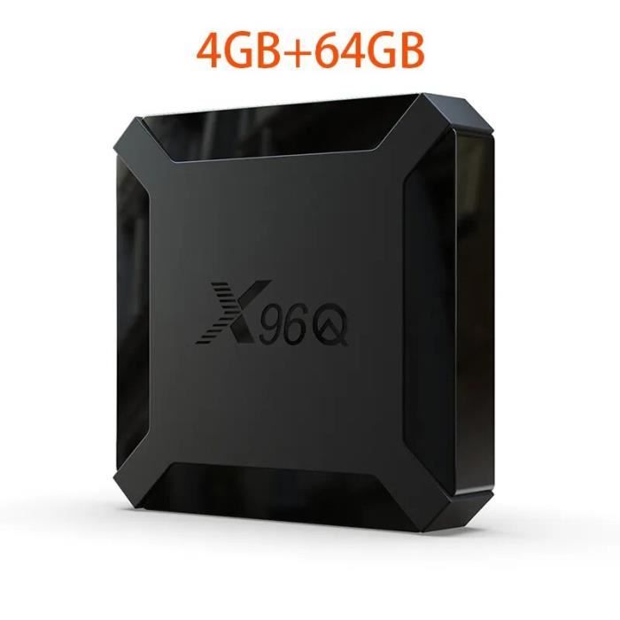 Boîtier décodeur TV - RNCYN - X96Q - 4 Go RAM - 64 Go Stockage - 4K ...