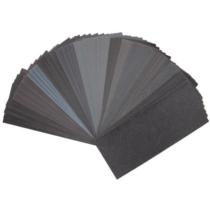 Papier De Verre, 120 À 2000 Grain Papier Abrasif Eau-Sec 9 X 3,6 Pouces ...