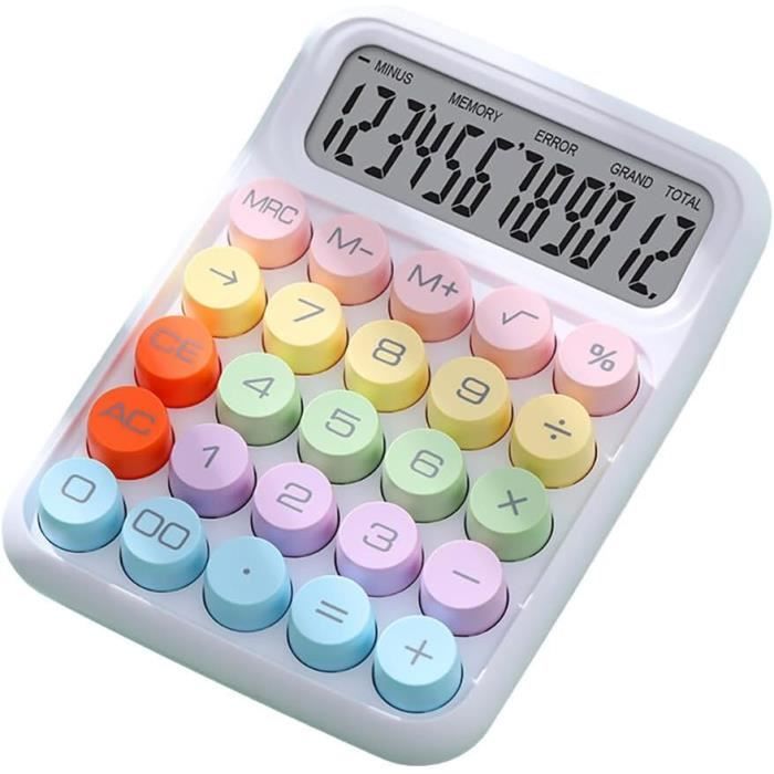 Calculatrice De Bonbons Colorée, Calculatrice De Bureau Avec Écran Lcd ...