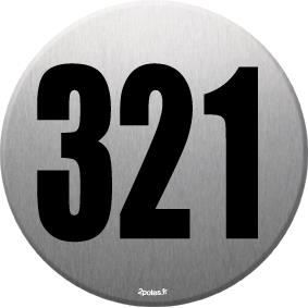 Numéro de boites aux lettres 0321 - Stickers Express - 10x10 cm - Gris ...