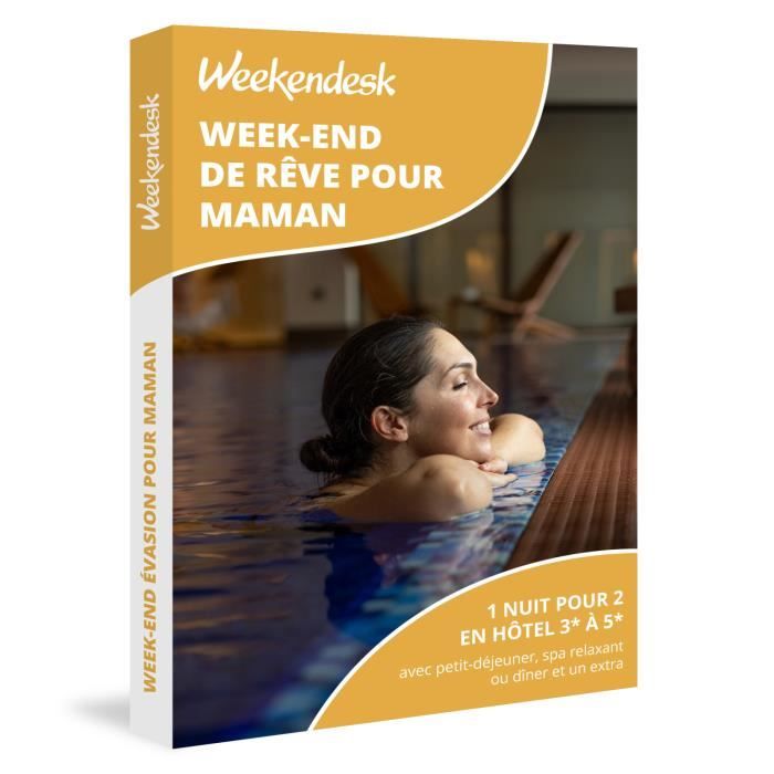 Weekendesk - Coffret cadeau - Week-end de rêve pour Maman - 1 nuit pour ...
