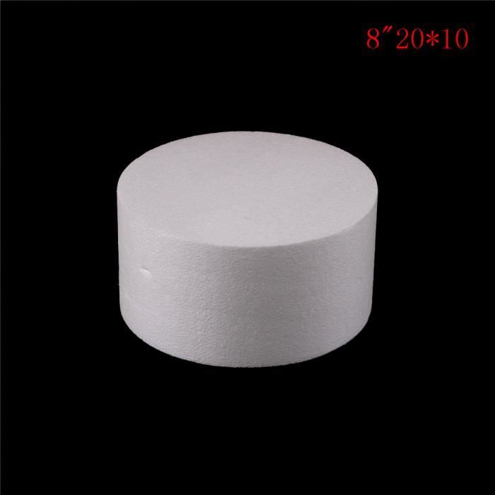 MOULE A GATEAU,20X10cm--Gâteau en mousse de styromousse, rond blanc, 4 ...
