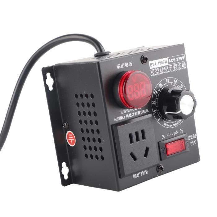 Régulateur de tension SCR 220V Régulateur de Tension électrique 4000W ...