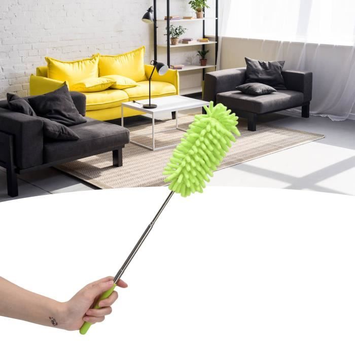 Plumeau télescopique Dépoussiéreur à main télescopique Duster en acier ...