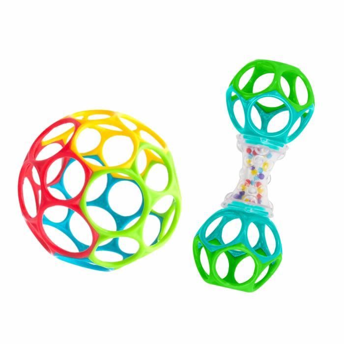 BRIGHT STARS Coffret cadeau de naissance O'Ball avec 2 jouets bébé: un ...